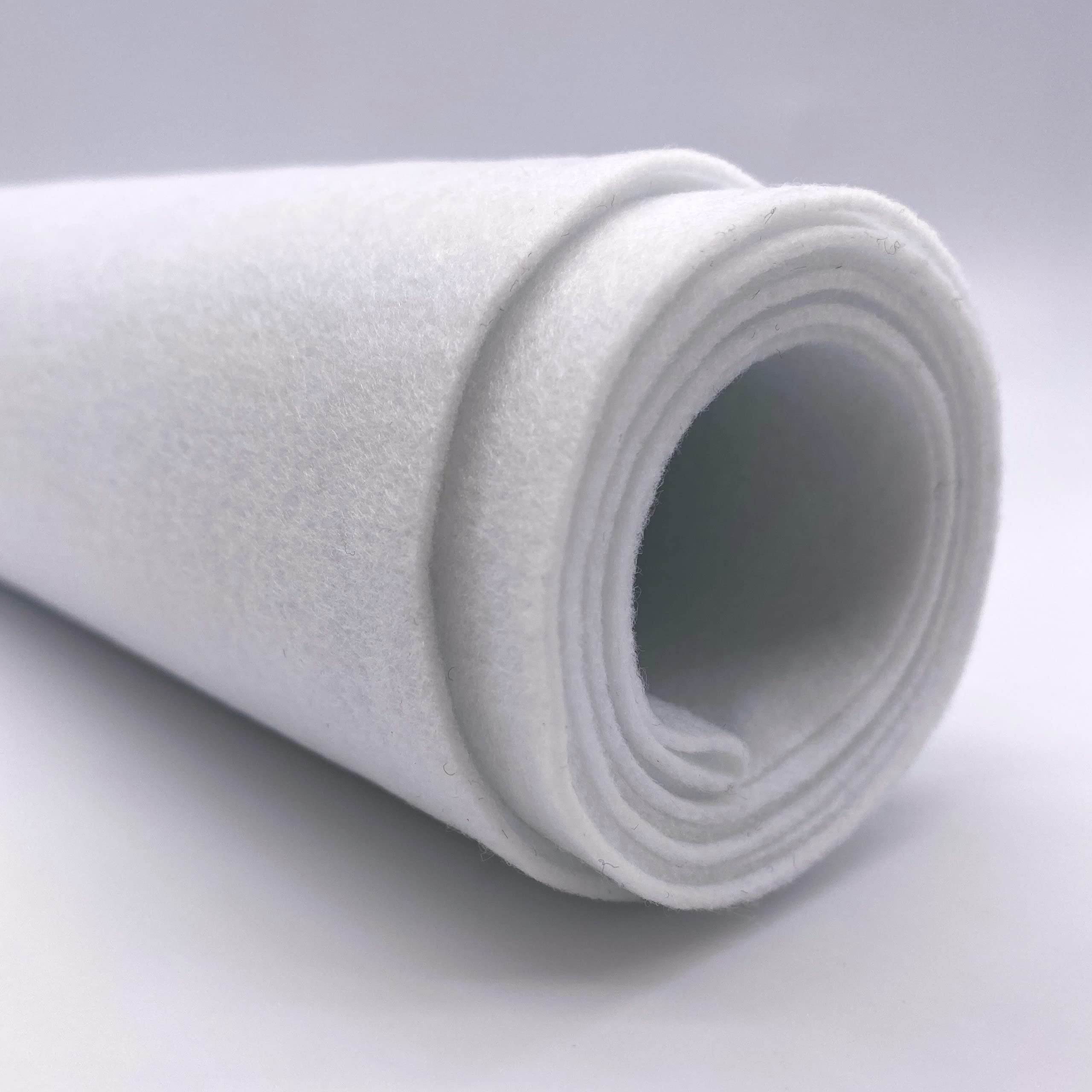 Ice Fabrics Craft Felt Fabric by The Yard - 72" Wide & 1.6mm Thick Acrylic Felt - Soft and Durable Snow White Fabric for DIY Arts & Crafts, Decorations and More - 1 Yard Snow White