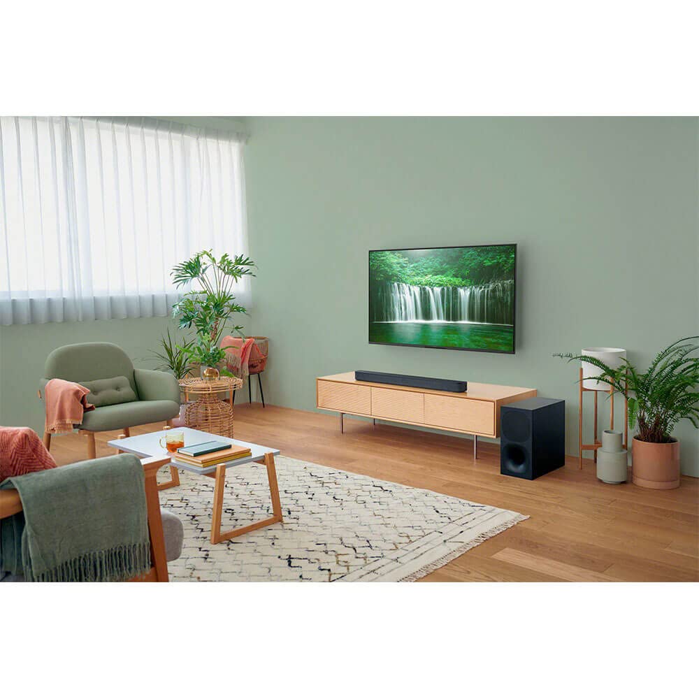 Sony HT-S400 2.1ch Soundbar with Powerful Wireless subwoofer, S-Force PRO Front Surround Sound, and Dolby Digital (Renewed)