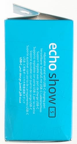 Echo Show 5 (3rd Gen) Adjustable Stand with USB-C Charging Port | Cloud Blue
