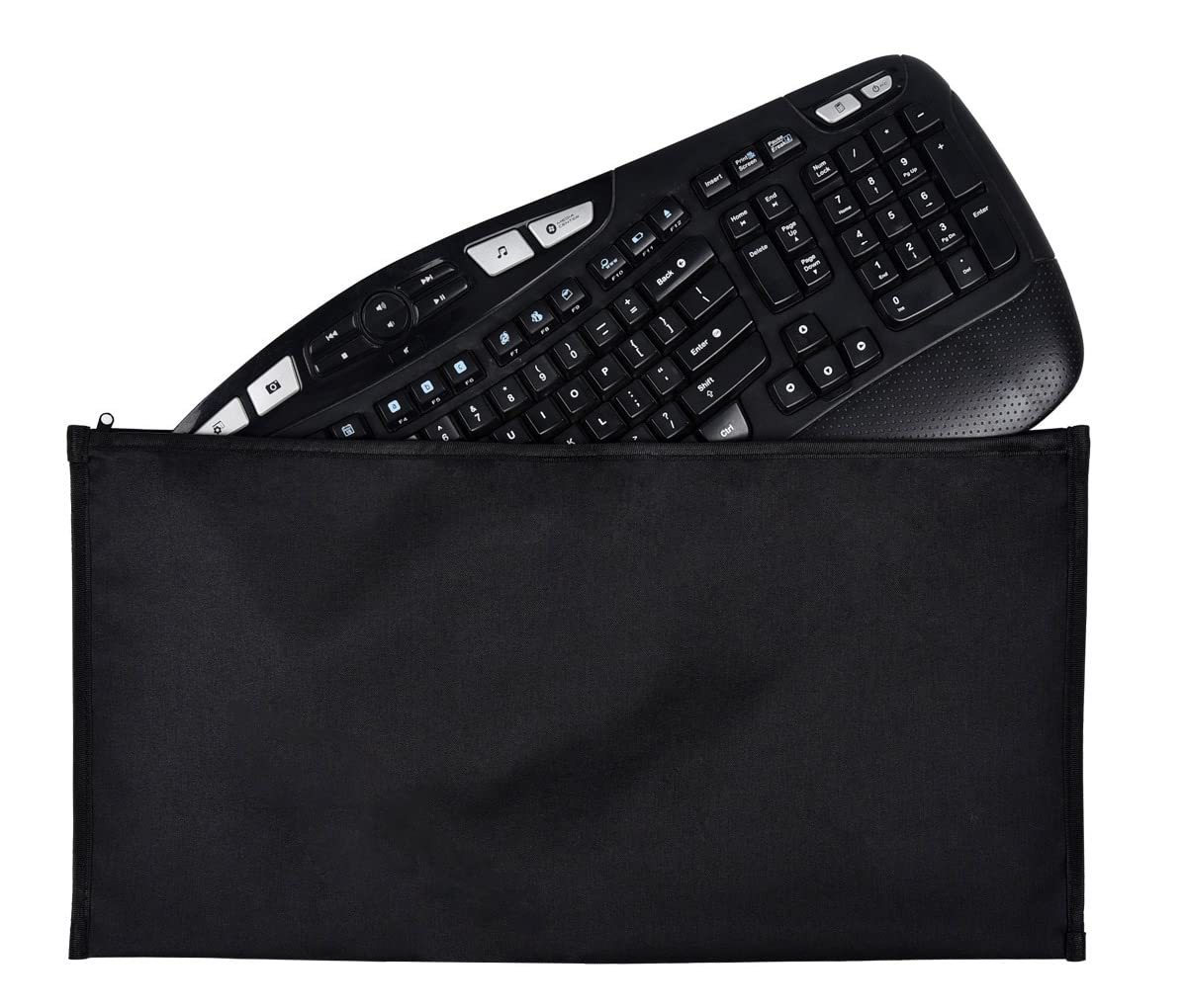 Keyboard Bag Case Sleeve Pouch for Universal Keyboard, Logitech/Razer/Das/Havit/Apple Magic Keyboard Protector, Wireless/Wire Computer/Gaming PC Keyboard Dust Cover-Black
