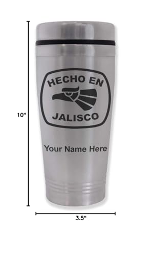 LaserGram 16oz Commuter Mug, Hecho en Jalisco, Personalized Engraving Included