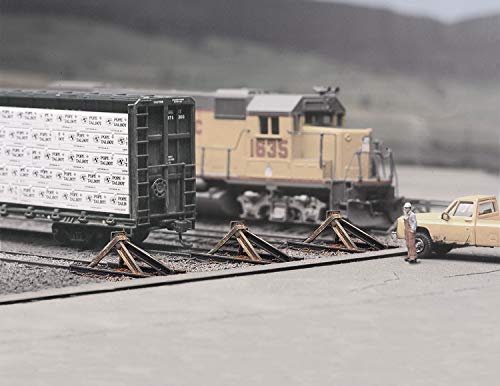 Walthers Cornerstone HO Scale Model Track Bumpers Kit, 8