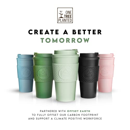 Neon Kactus Double Wall Reusable Coffee Cups 16oz (Friday Feeling)