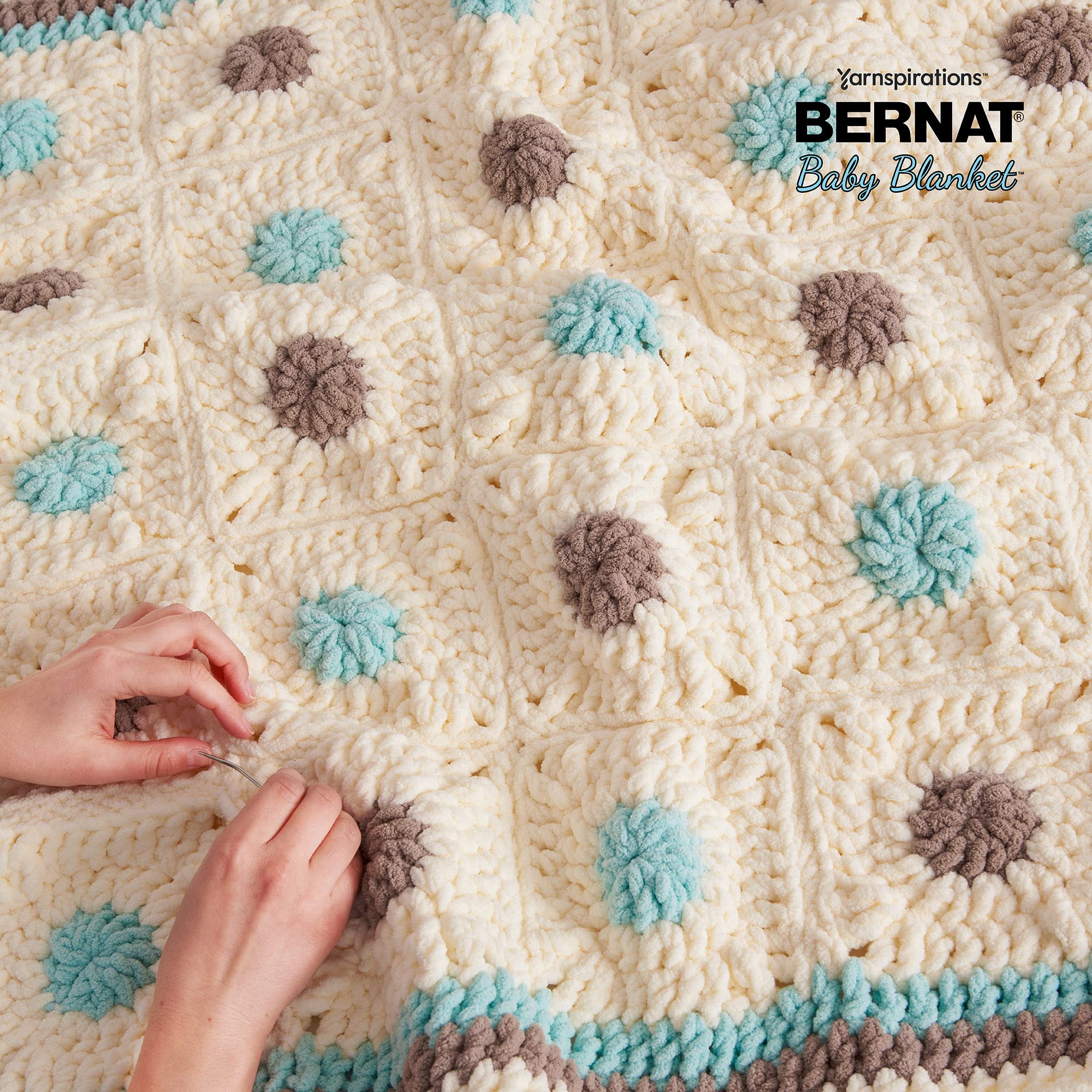 Bernat BABY BLANKET BB Baby Lilac Yarn - 1 Pack of 10.5oz/300g - Polyester - #6 Super Bulky - 220 Yards - Knitting/Crochet