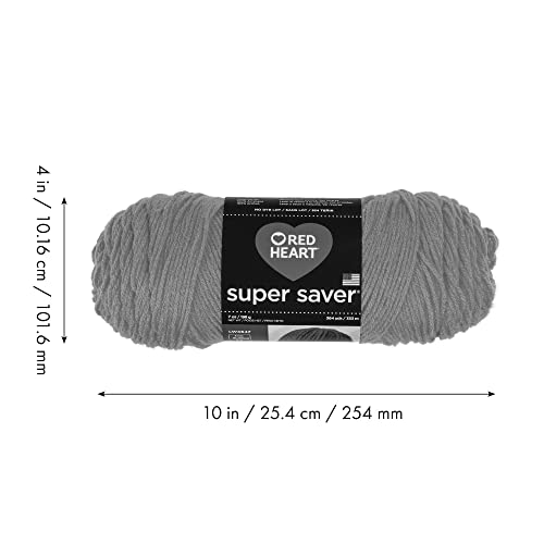 Red Heart Super Saver Lemon Yarn - 3 Pack of 198g/7oz - Acrylic - 4 Medium (Worsted) - 364 Yards - Knitting/Crochet
