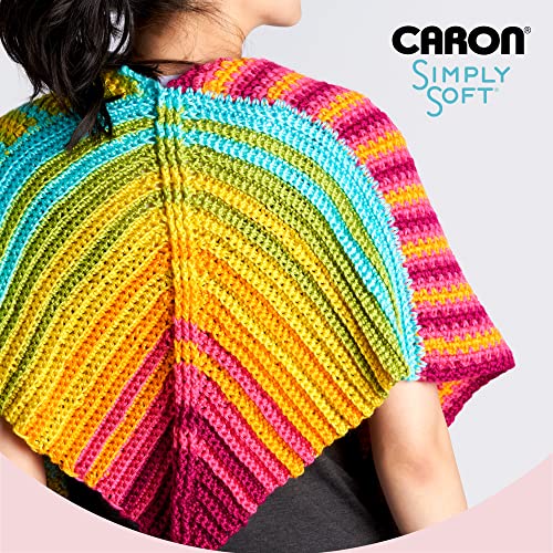 Caron Simply Soft Lavender Blue Yarn - 3 Pack of 170g/6oz - Acrylic - 4 Medium (Worsted) - 315 Yards - Knitting/Crochet