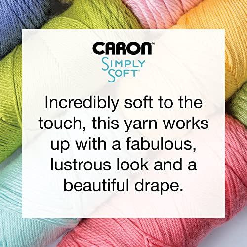 Caron Simply Soft Sage Yarn - 3 Pack of 170g/6oz - Acrylic - 4 Medium (Worsted) - 315 Yards - Knitting/Crochet