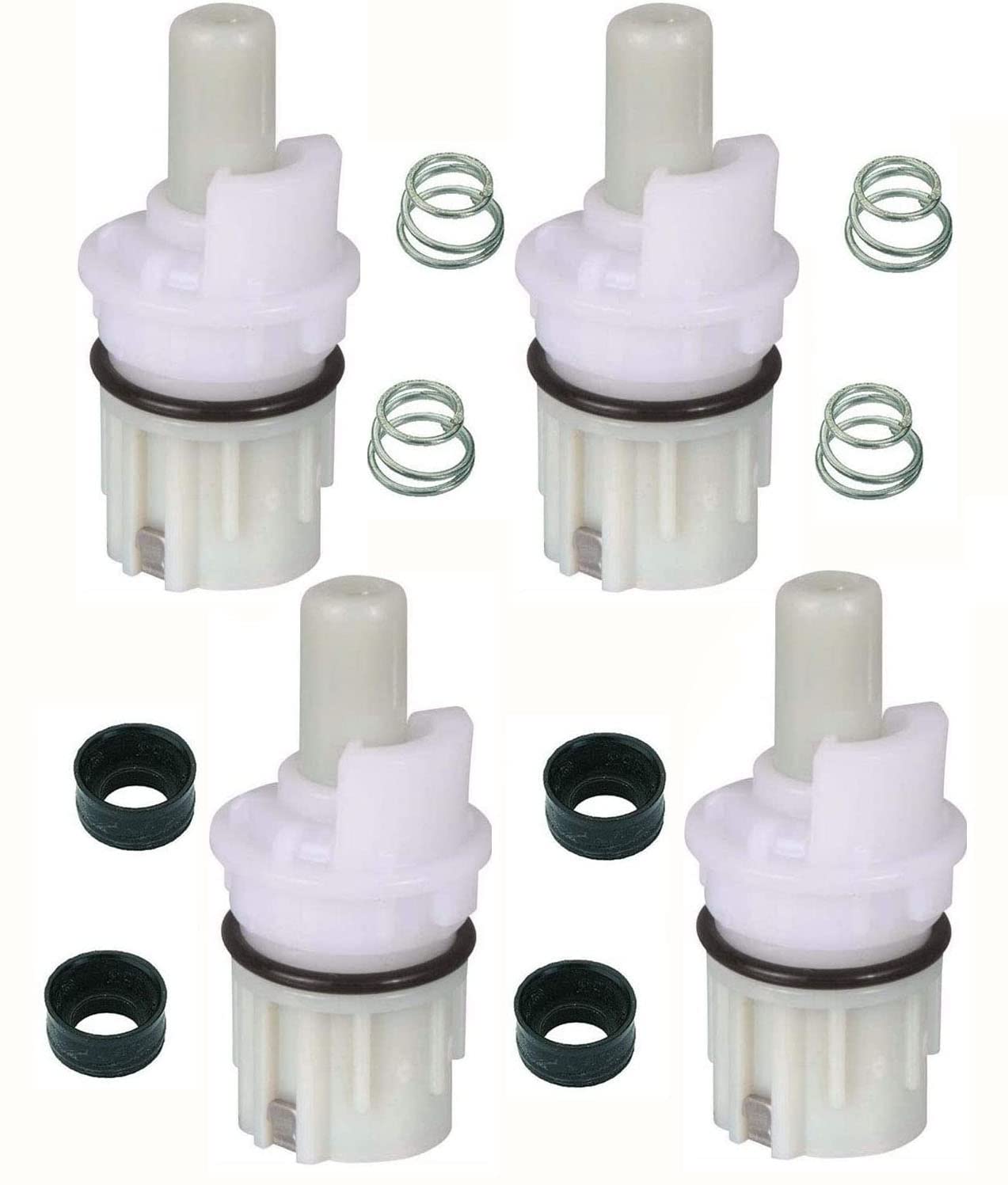 RP1740 faucet stem repair kit replacement compatible with two handle faucet plus RP4993 seat & spring – 4 Pack