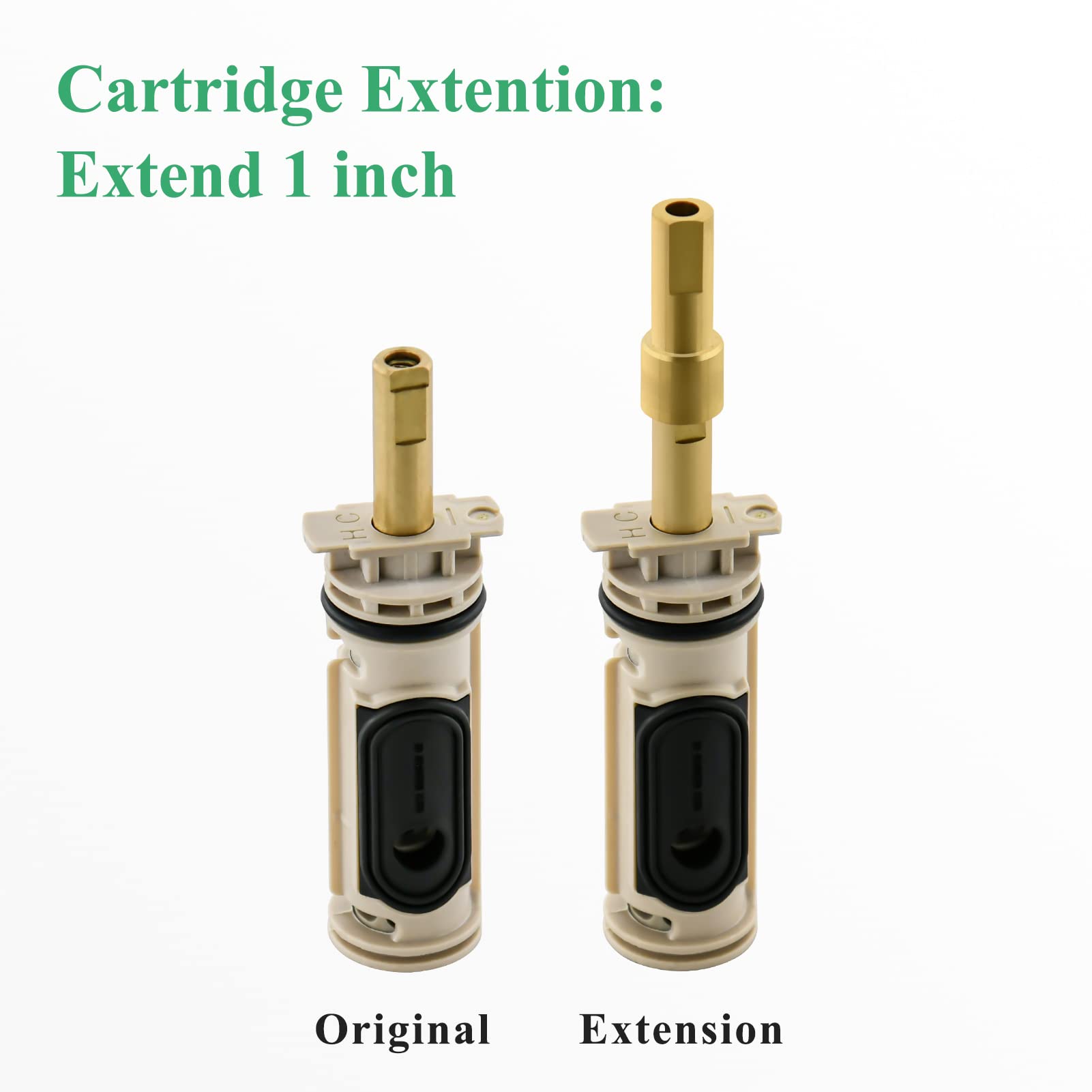 96945BN Handle Extension Kit Replacement, Compatible with Moen Posi-Temp Single Handle Tub and Shower Faucet, Brushed Nickel