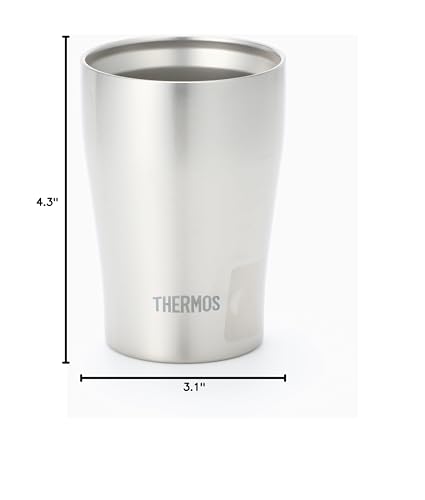 Thermos JDQ-320 S Vacuum Insulated Tumbler, 10.1 fl oz (320 ml), Stainless Steel