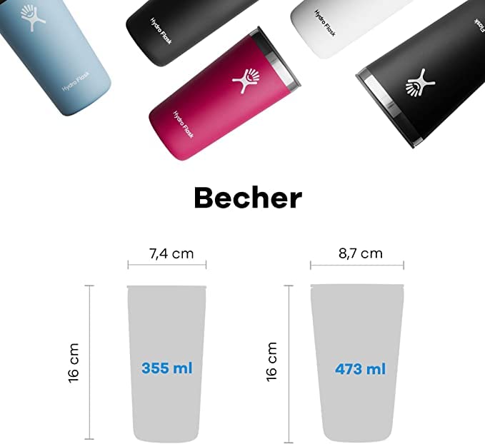 Hydro Flask Drinkware 16 oz 473 mL All Around Tumbler Snapper Medium