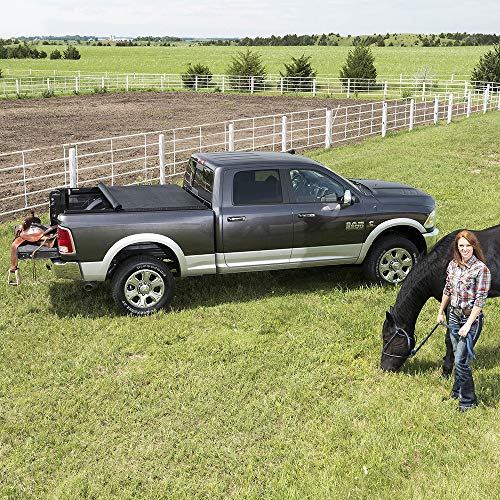 TruXedo TruXport Soft Roll Up Truck Bed Tonneau Cover | 247101 | Fits 1993 - 2008 Ford Ranger Flareside/Splash 6' Bed (72") , Black