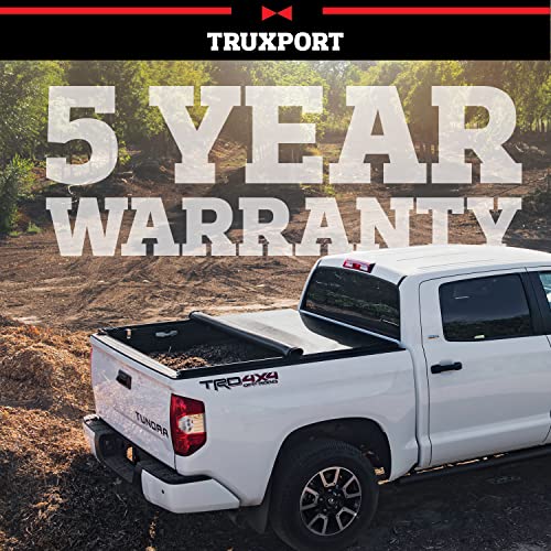 TruXedo TruXport Soft Roll Up Truck Bed Tonneau Cover | 247101 | Fits 1993 - 2008 Ford Ranger Flareside/Splash 6' Bed (72") , Black