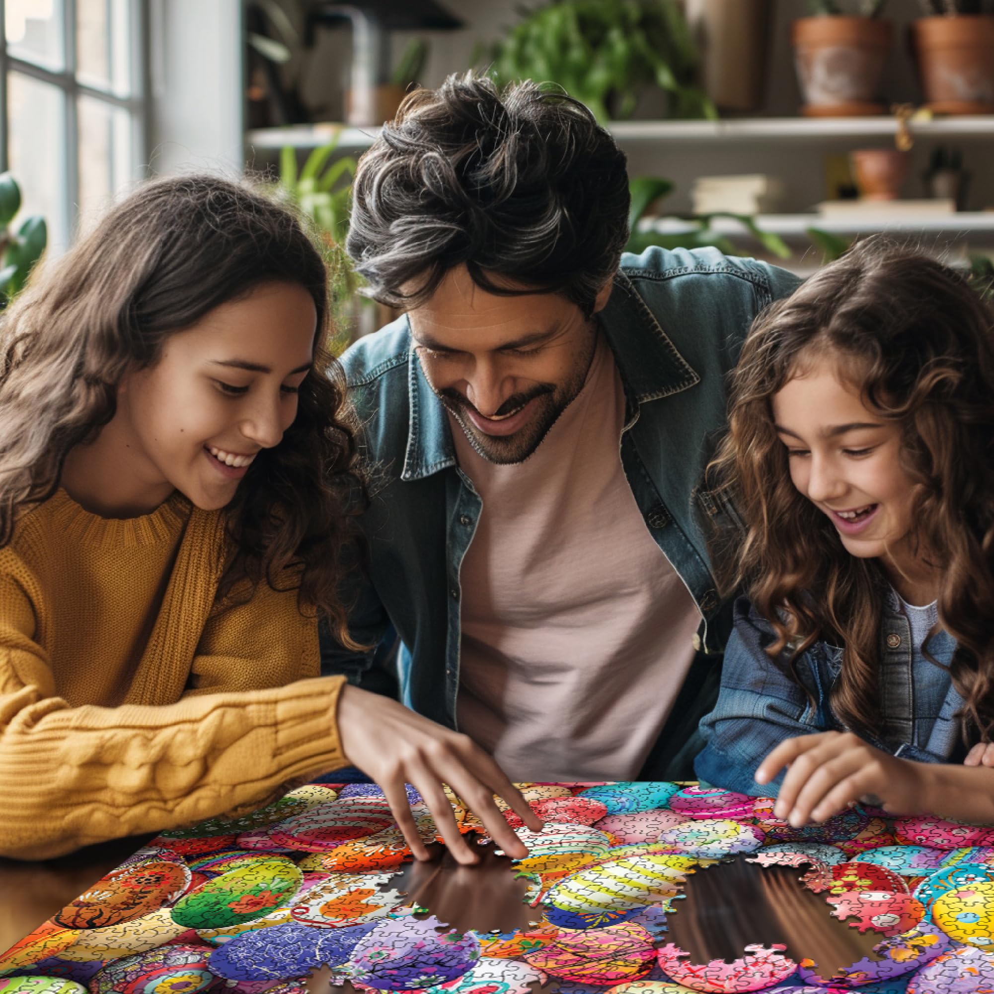 White Mountain Puzzles Easter Eggs, 1000 Piece Jigsaw Puzzle
