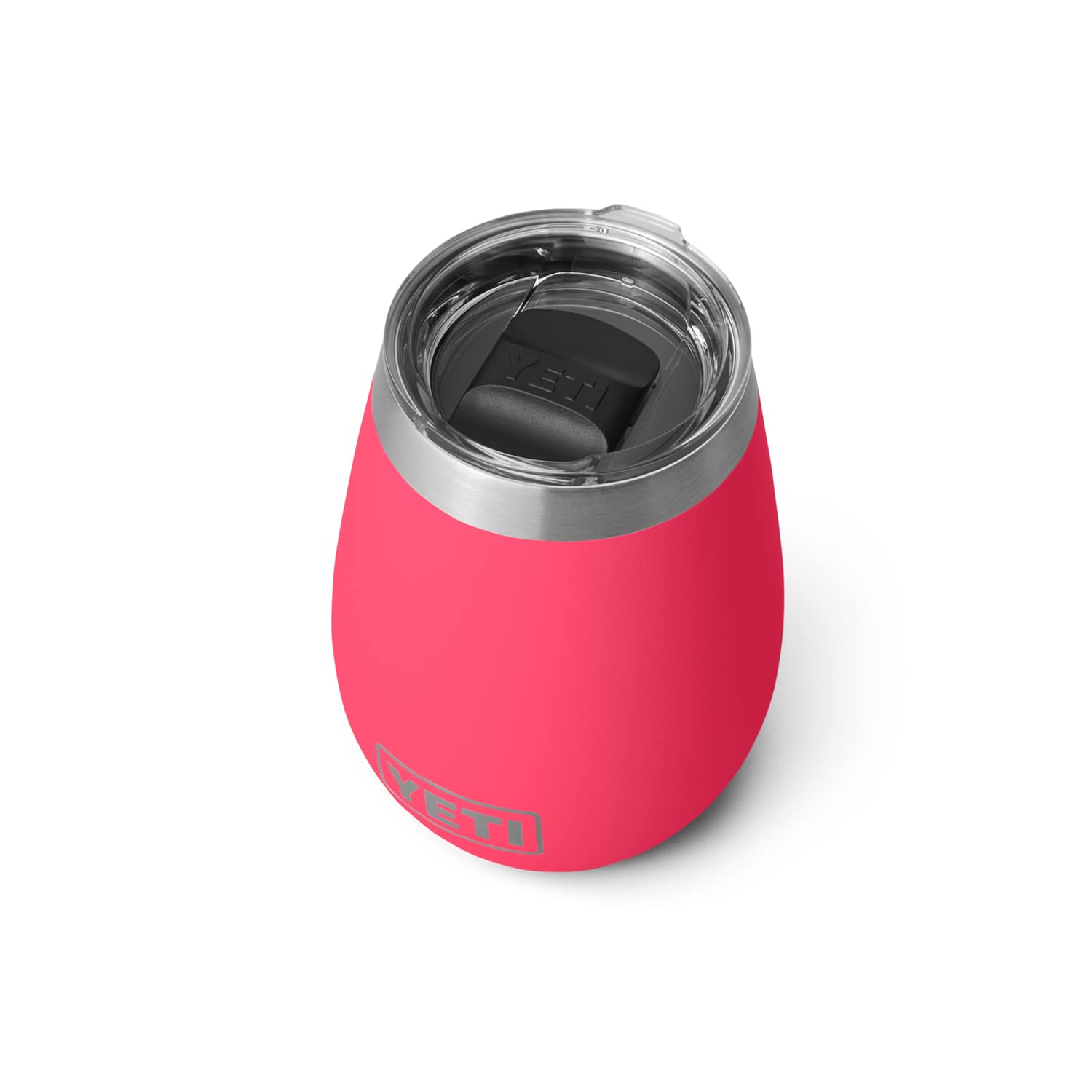 YETI Rambler 10 oz Wine Tumbler, Vacuum Insulated, Stainless Steel with MagSlider Lid, Bimini Pink