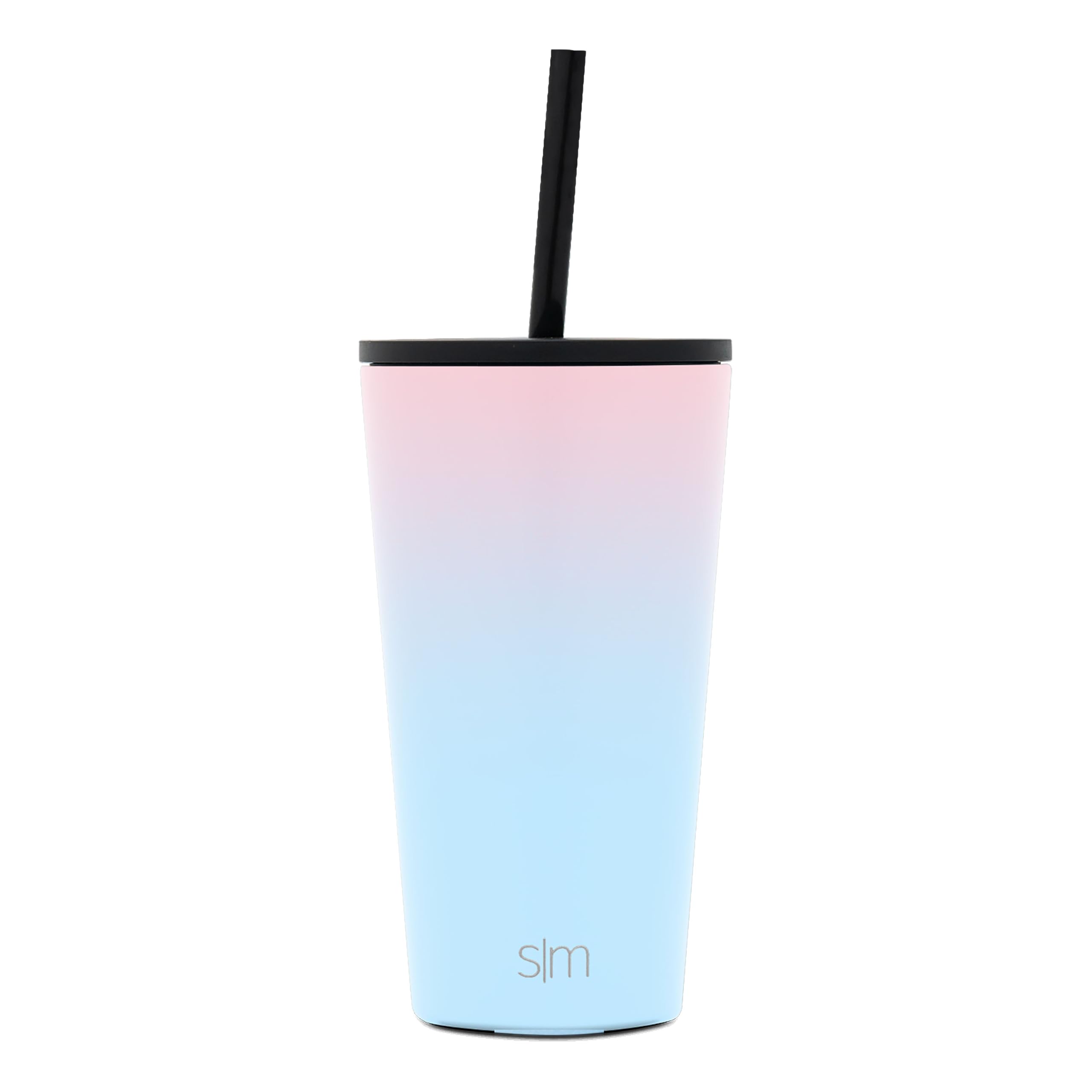 Simple Modern Insulated Tumbler with Lid and Straw | Iced Coffee Cup Reusable Stainless Steel Water Bottle Travel Mug | Gifts for Women Men Her Him | Classic Collection | 16oz | Sweet Taffy