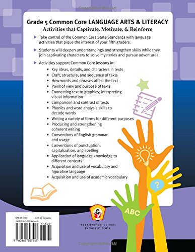 Common Core Language Arts & Literacy Grade 5: Activities That Captivate, Motivate & Reinforce