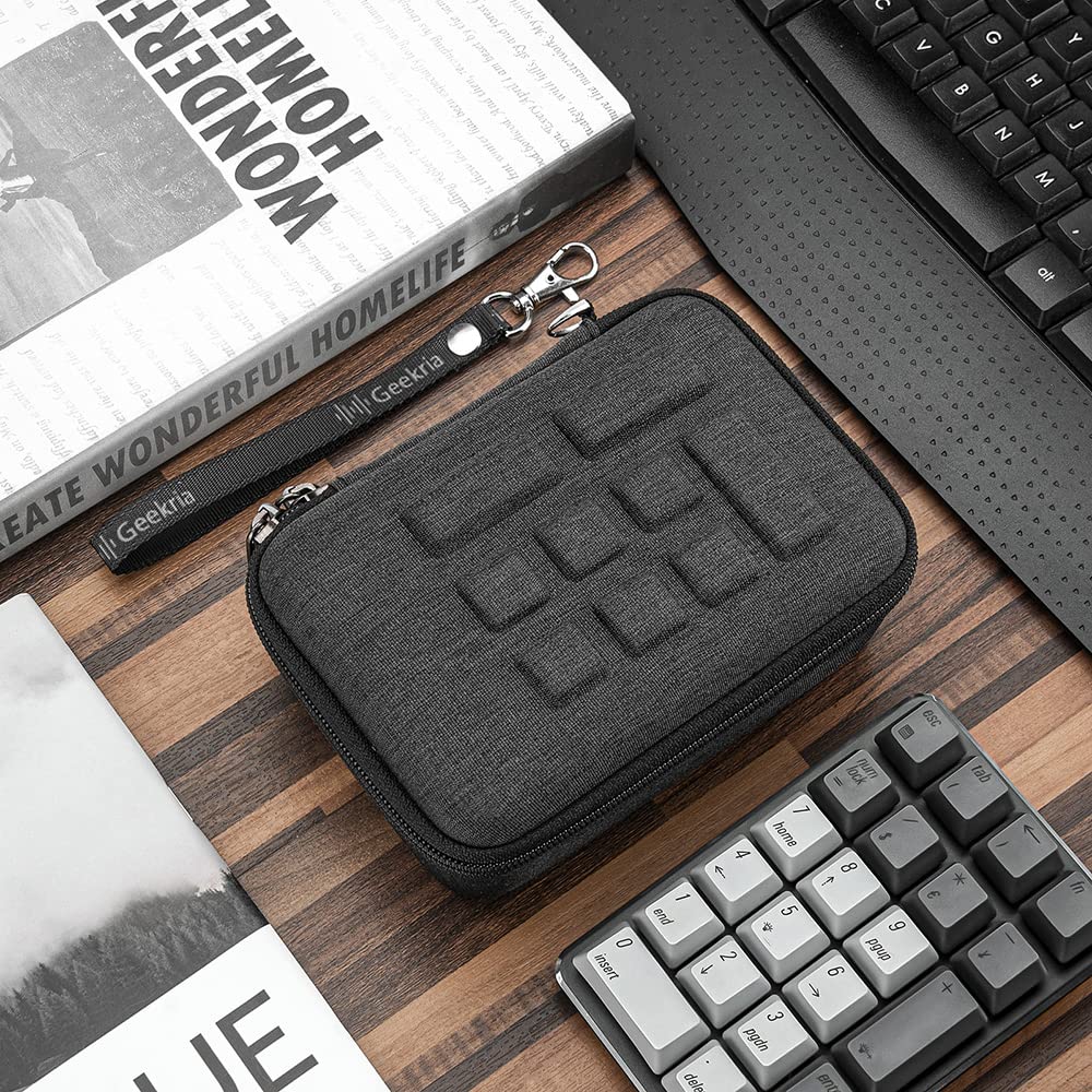 Geekria Numeric Keypad Case, Portable Number Pad Travel Case for 18-23 Keys Mechanical Numpad, Compatible with Motospeed Macro Mechanical Numeric Keypad, Qisan Mechanical Numeric Keypad
