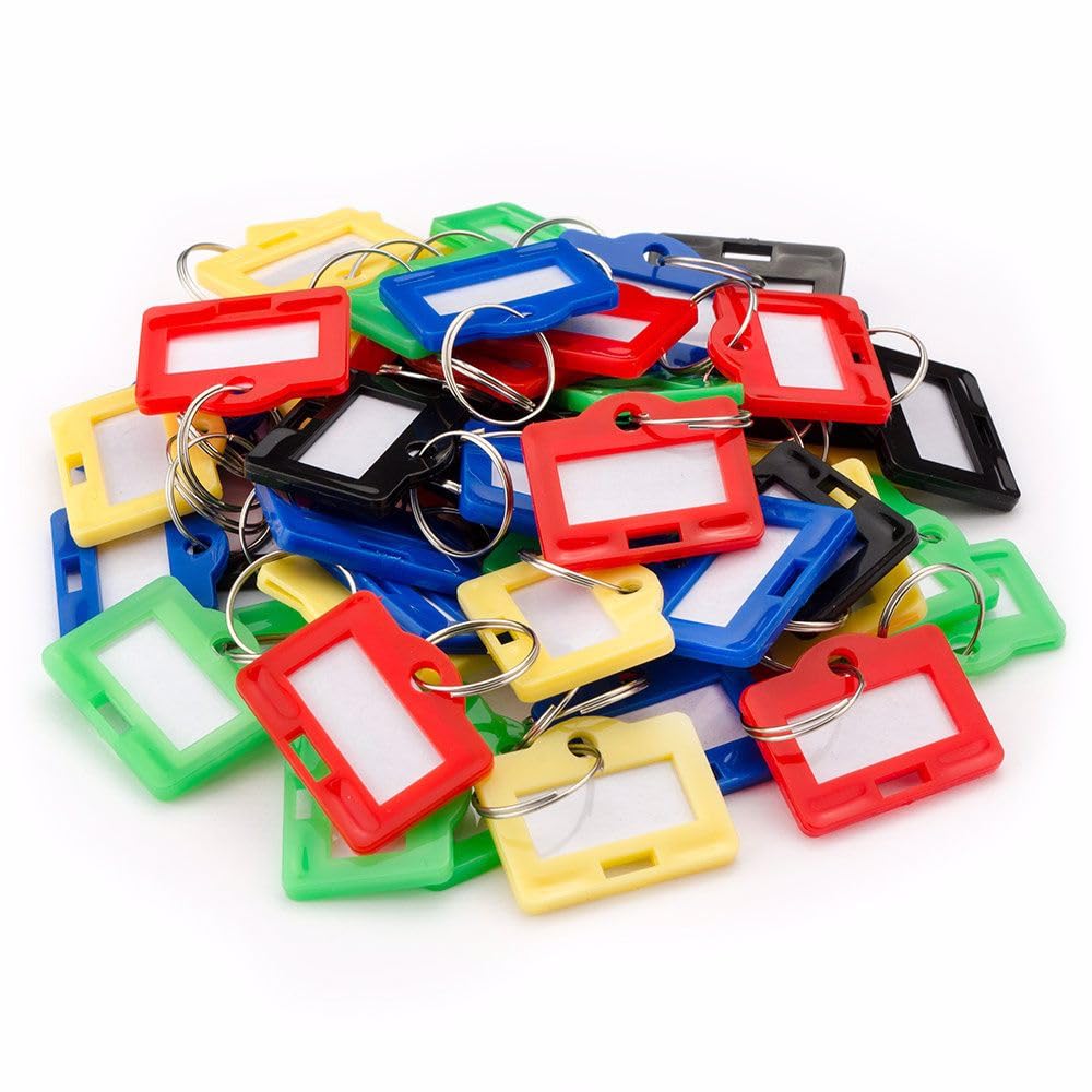 Barska Assorted Key Tags For Key Cabinets, 100 Pack, Multi, Small, AF13680