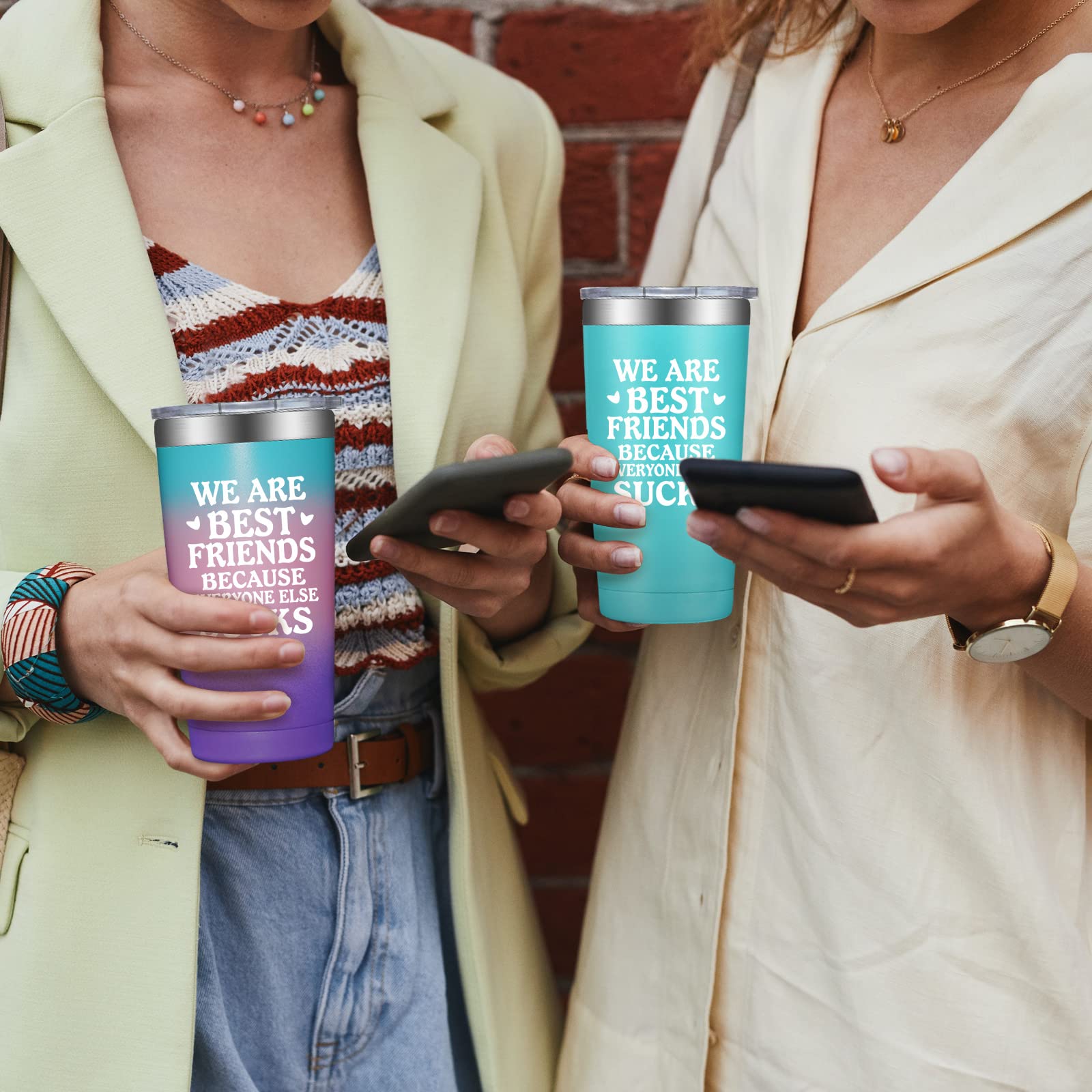 Fufendio Gifts for Women Friends - Best Friend Birthday Gifts for Women - Friendship Gifts, Valentines Day Gifts for Friend Female - Insulated Coffee Mug Tumbler Cup