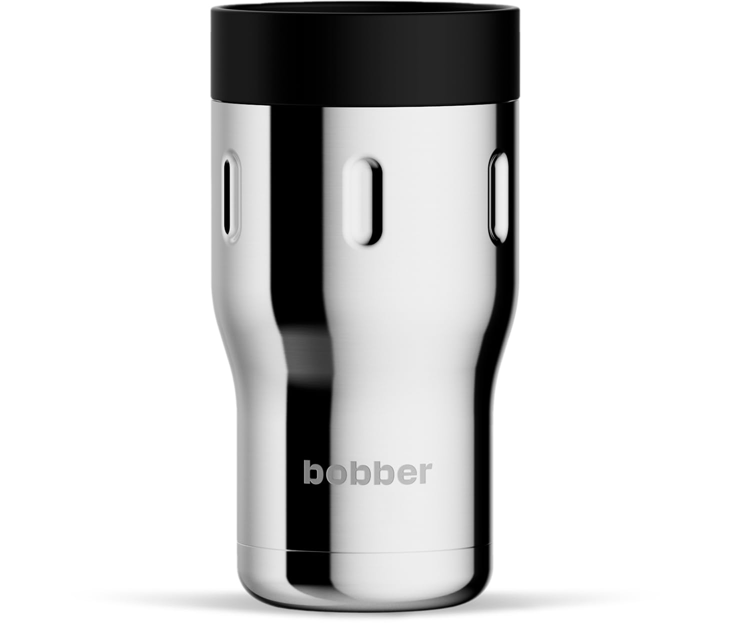 BOBBER 12 oz Stainless Steel Coffee Tumbler – Dishwasher Safe, Insulated Tumbler with Screw Top Twist 360 Drinking Lid – BPA-Free Thermo Coffee Mug Cup Leak-Proof, Spill-Proof for Women, Men (Glossy)
