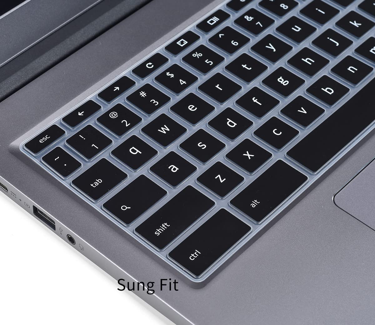 Keyboard Cover for Acer Chromebook 315 CB315 15.6 & Chromebook 715 CB715 15.6 inch with Numeric Keypad, Acer Chromebook 17.3" 317 CB317 Skin Protector, Black