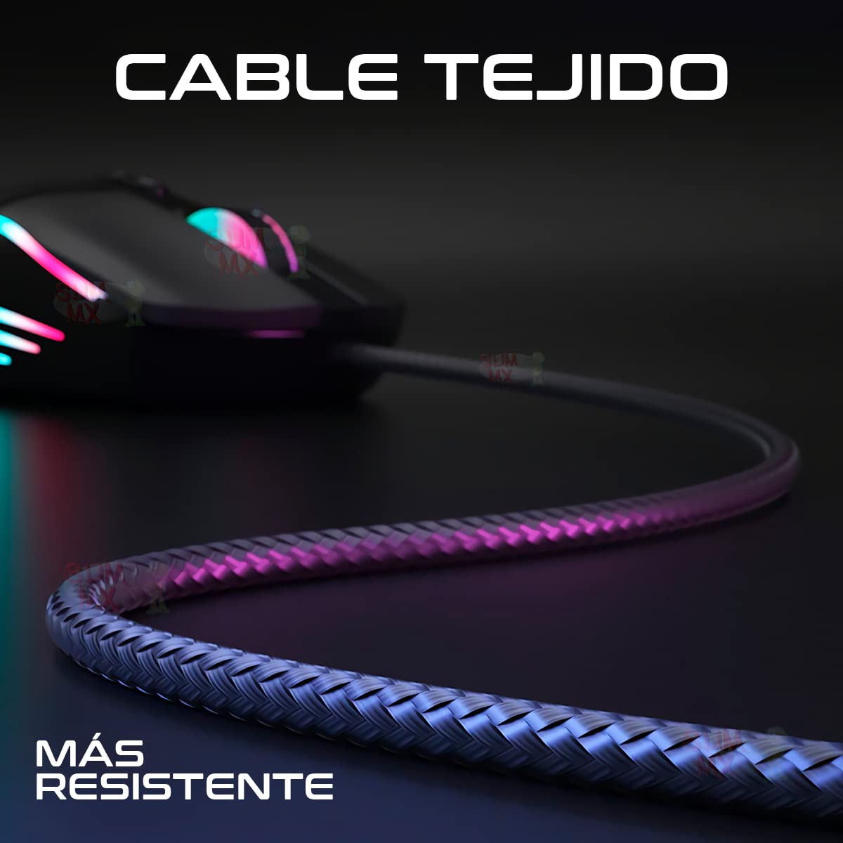 Slim Company Mouse Gamer USB Wired 7 Buttons 6400dpi Havit Ms1026 RGB