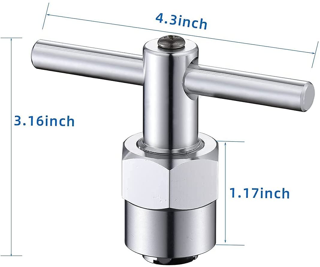 1222 Shower Cartridge with 104421 Puller Removal Tool Replacement for Moen, Compatible with Moen One-Hanlde Posi-Temp Faucet