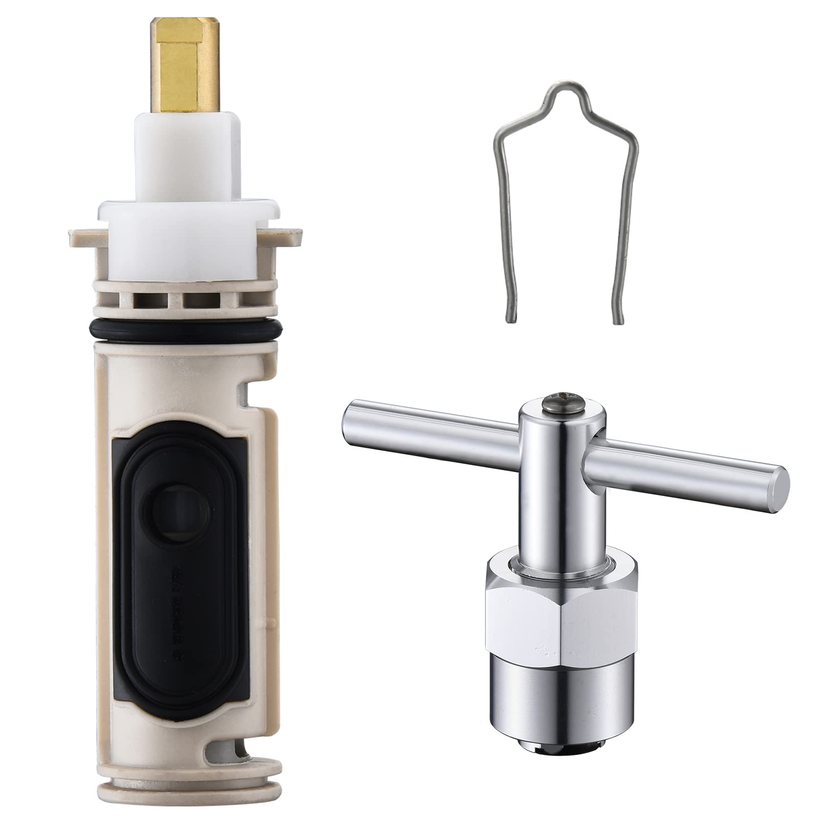 1222 Shower Cartridge with 104421 Puller Removal Tool Replacement for Moen, Compatible with Moen One-Hanlde Posi-Temp Faucet