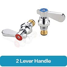 Favorpo Brass Spindle Assembly Valve Replacement Cold Side Handle Stem Assembly Replacement Fits for Commercial Sink Faucet