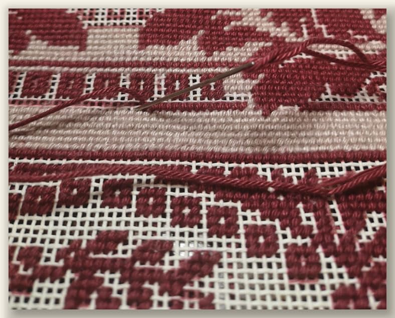Zweigart Orange Line Blank Mono Deluxe 18-Mesh White Needlepoint Canvas 20"X 18"