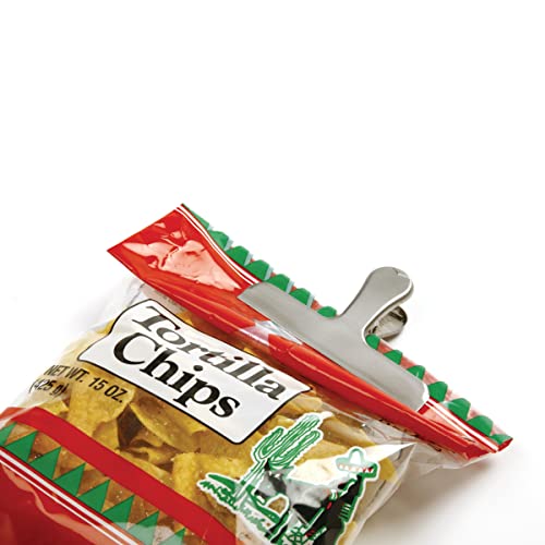 Norpro Stainless Steel Jumbo Bag Clip, 7 x 1.2 x 3.5 inches, Silver