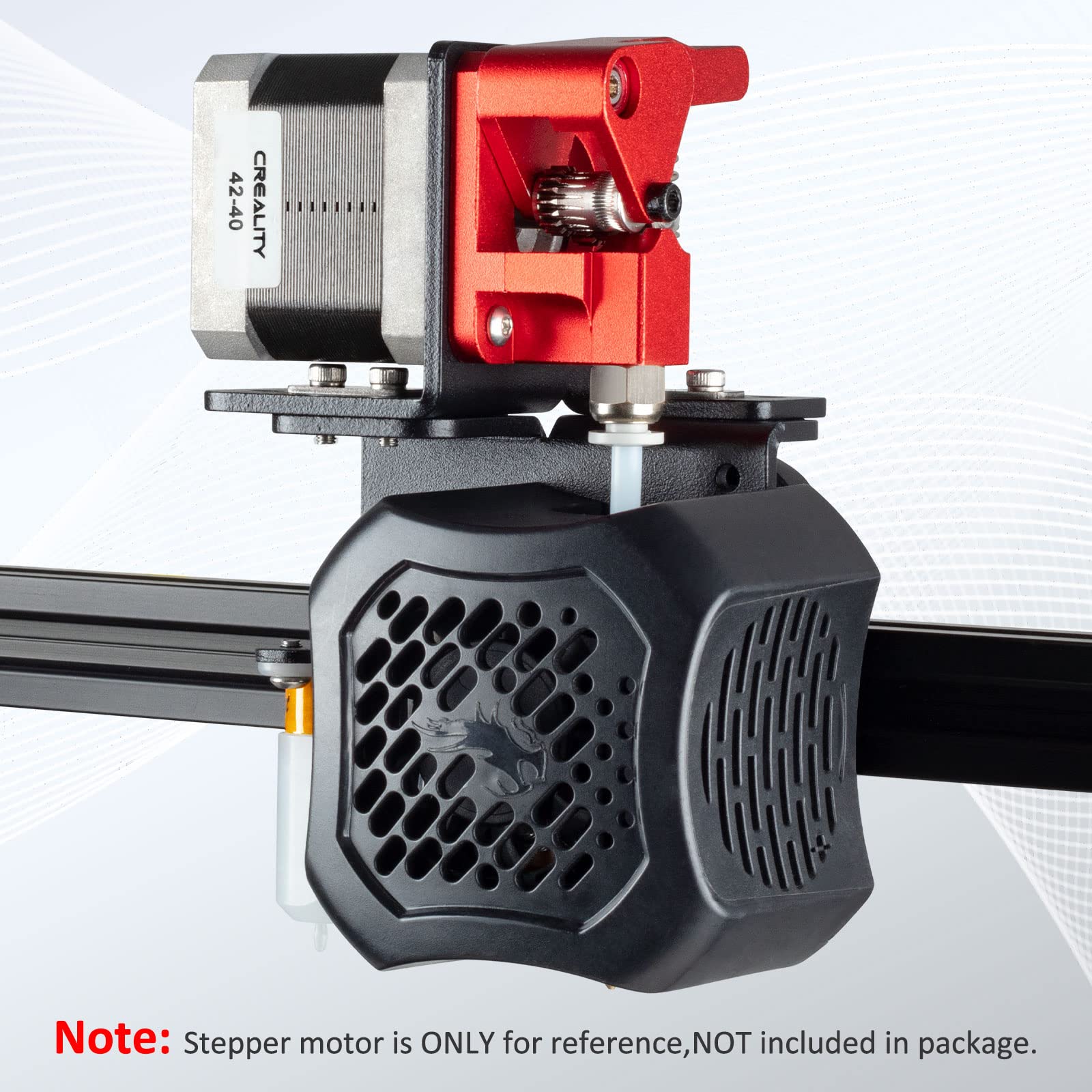 Redrex Dual Gear Ender 3 Extruder with Two Washers Metal Drive Feeder Upgrade Kit Compatible with Creality Ender 3 V2 Pro,Ender 3 Neo Series,CR10 3D Printer TPU Filament Supported(Motor Shaft>20mm)