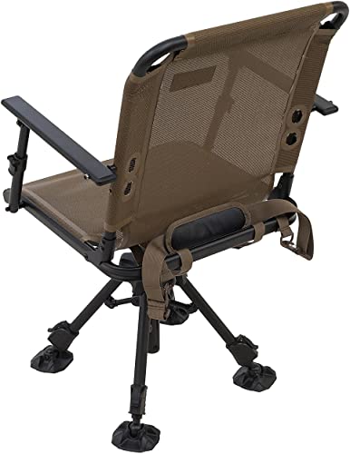 ALPS OutdoorZ Stealth Hunter Hunting Chair,Adjustable Height Deluxe, Brown - New