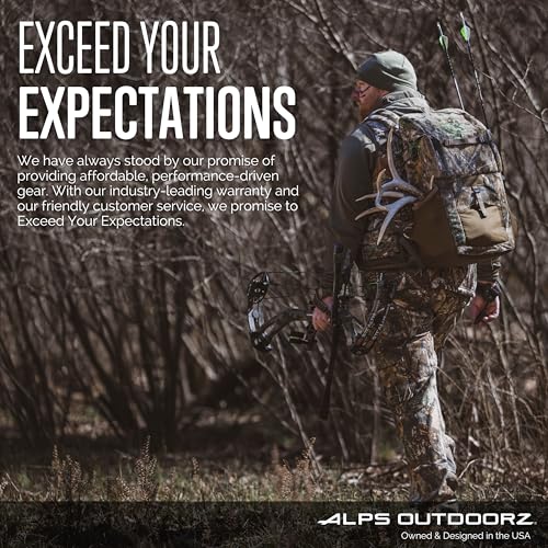 ALPS OutdoorZ Stealth Hunter Hunting Chair,Adjustable Height Deluxe, Brown - New