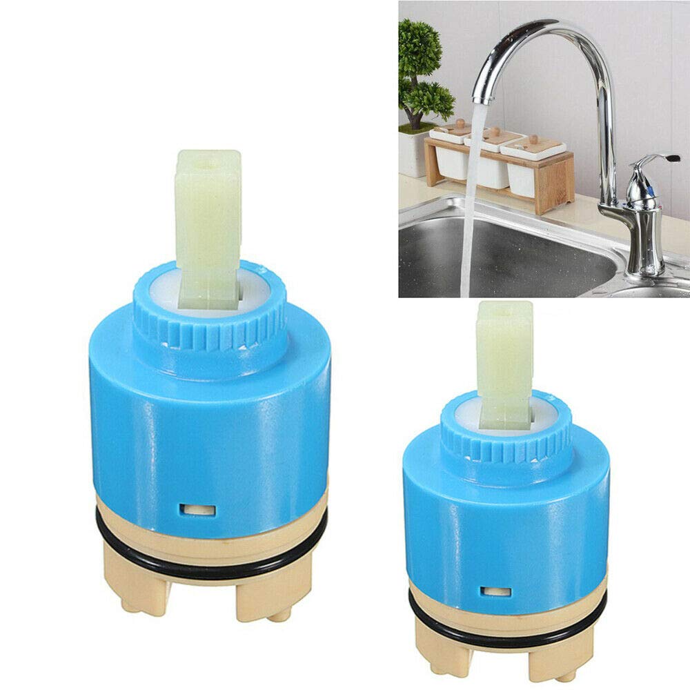 Faucet Valve Replacement Faucet Cartridge Ceramic Disc Cartridge for Single Handle Kitchen Basin Bathroom Faucet Parts (35mm)
