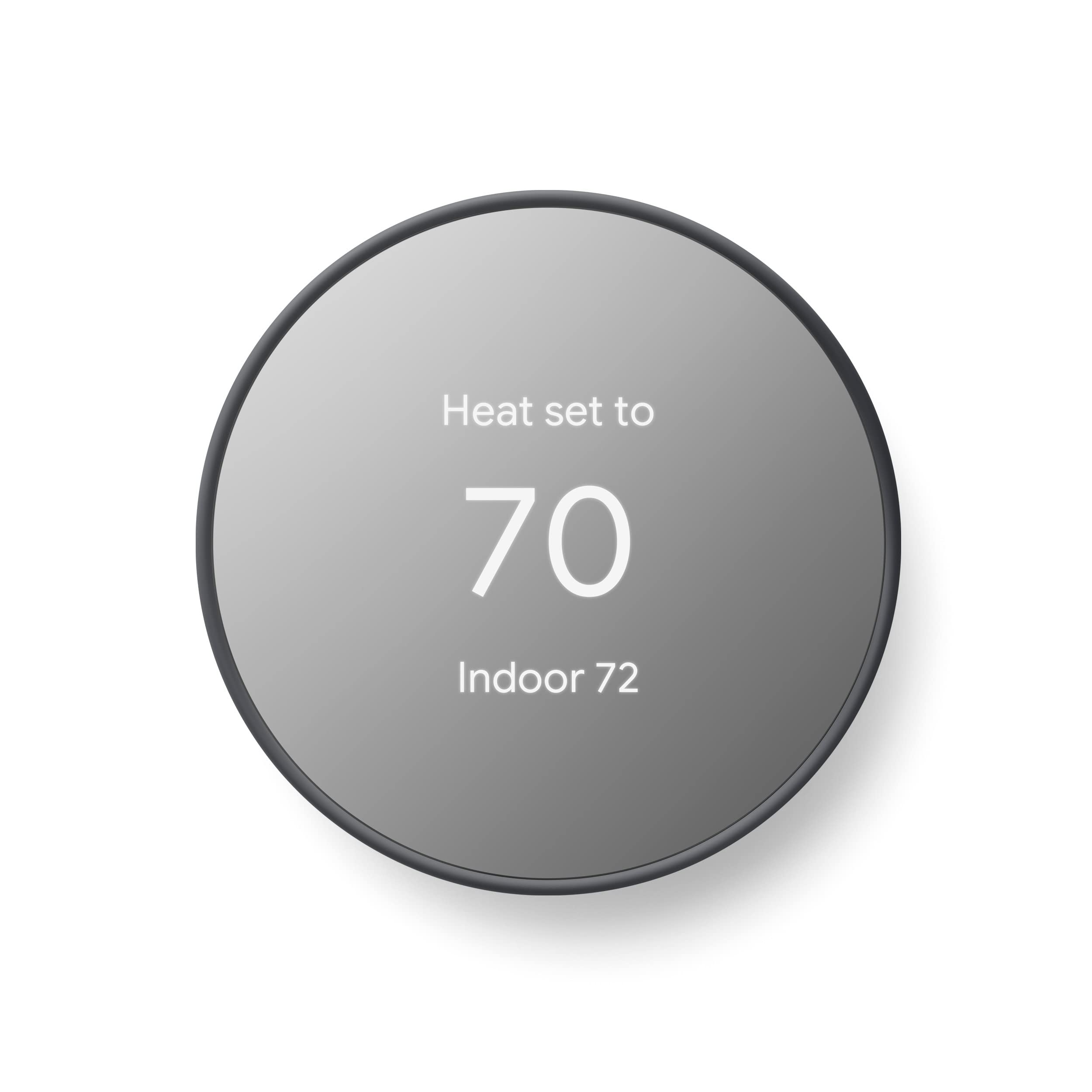Google Nest Thermostat - Smart Thermostat for Home - Programmable Wifi Thermostat - Charcoal (Renewed)