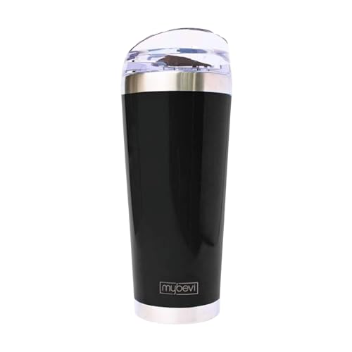 MyBevi Classic Stainless Steel Premium Grade Insulated Travel Tumbler (Black, 26 oz)