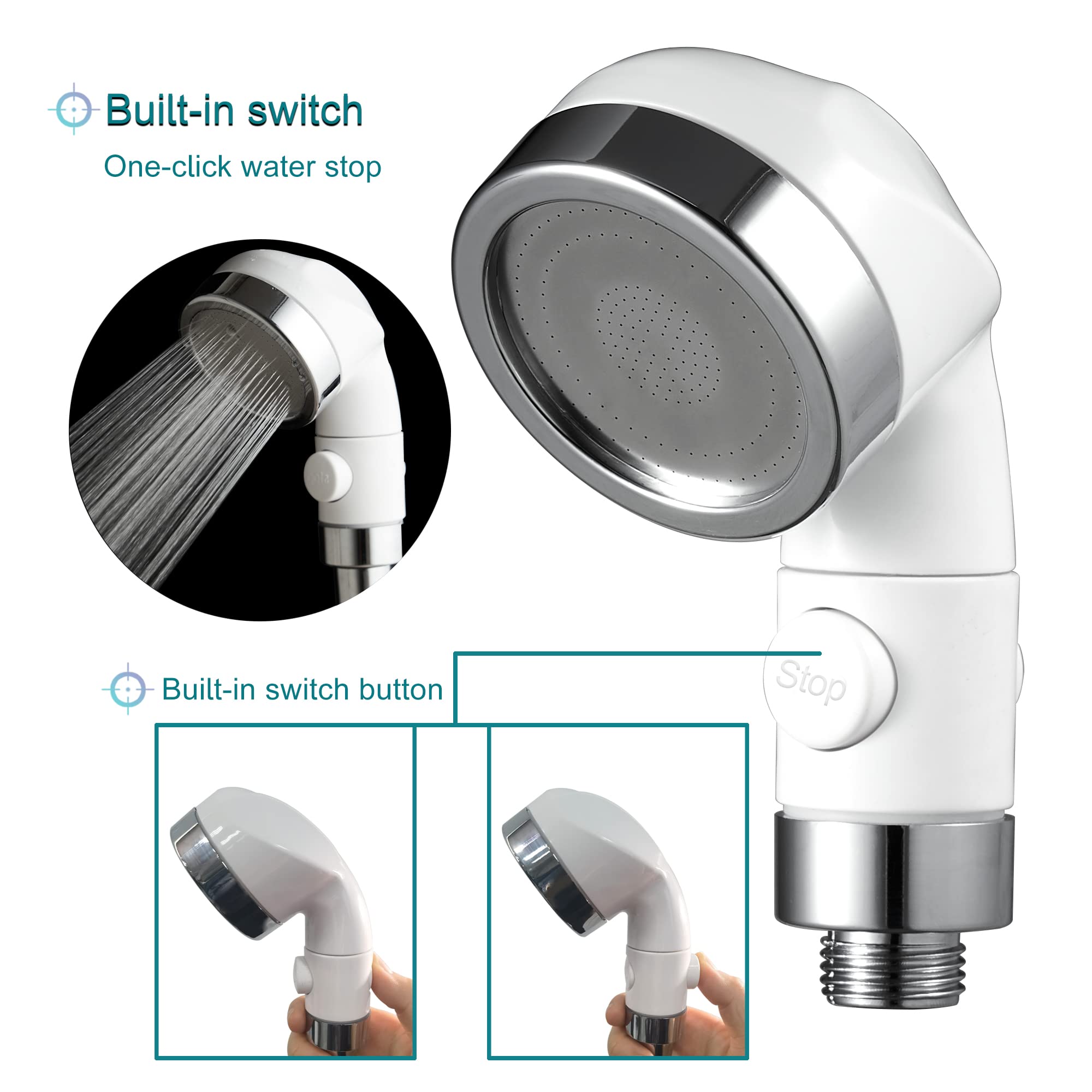 Sink Hose Sprayer Attachment for Faucet,Shower Head Sink Hose Attachment for Pets Dog Rinse, Hair Washing Rooms, Kitchens, Bathrooms, Laundry Rooms
