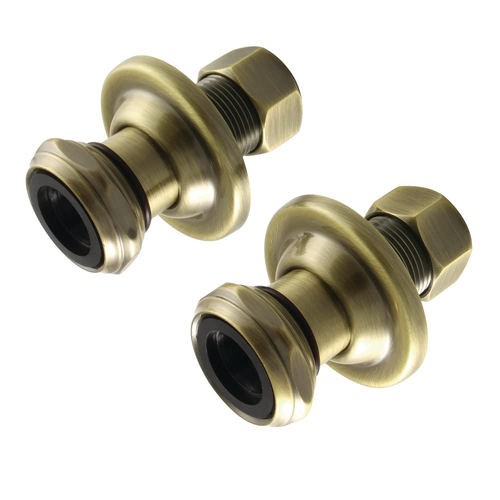 Kingston Brass CCU4103 Vintage Wall Union Extension, Antique Brass