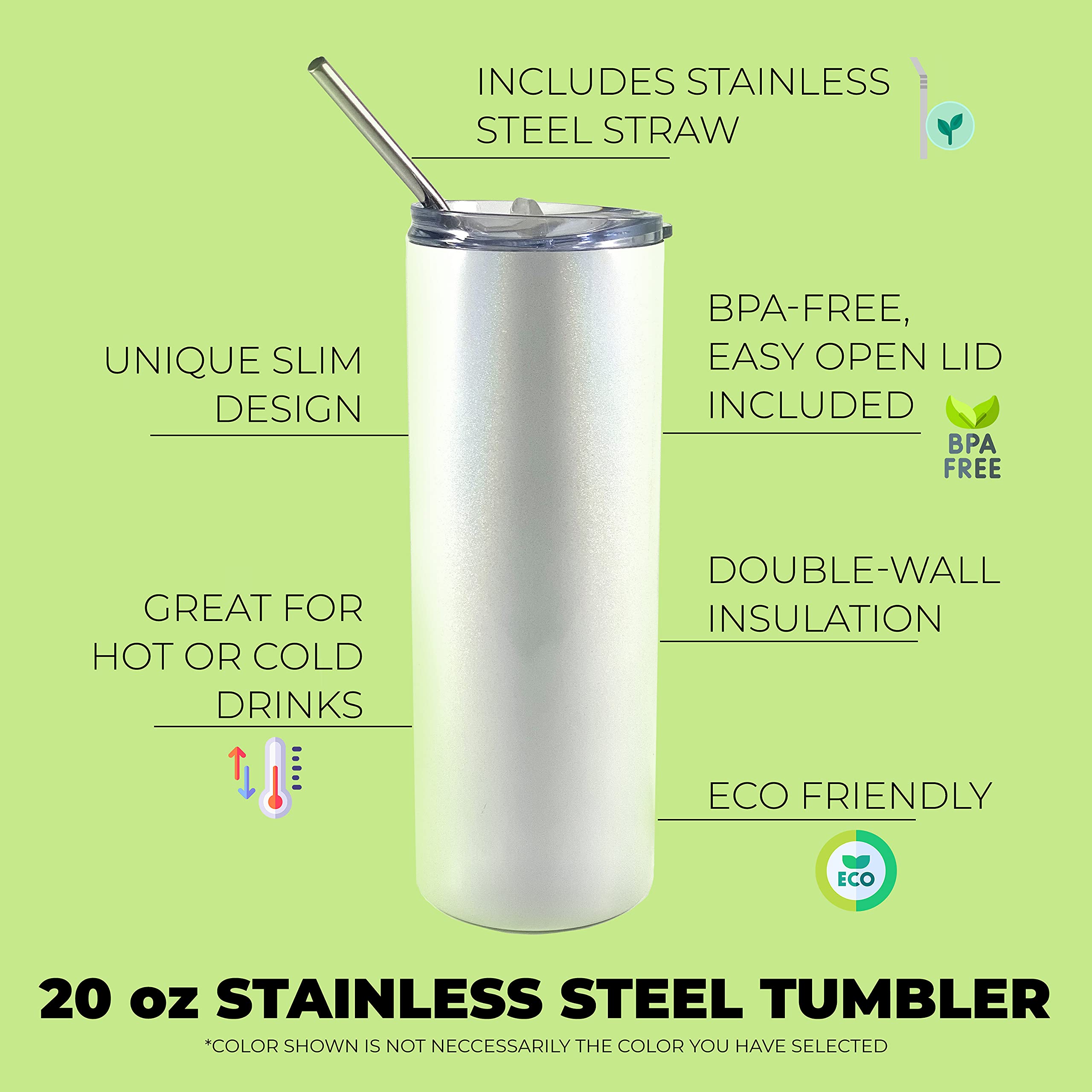 Hockey Mom – Iridescent Finish – One 20 oz Iridescent Stainless Steel Travel Tumbler with Straw – Double Wall Vacuum Insulation– Keep Beverages Cold For Up to 18 Hours or Hot for 6 Hours