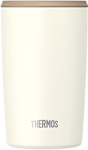 Thermos JDP-400 WH Vacuum Insulated Tumbler with Lid, 13.5 fl oz (400 ml), White