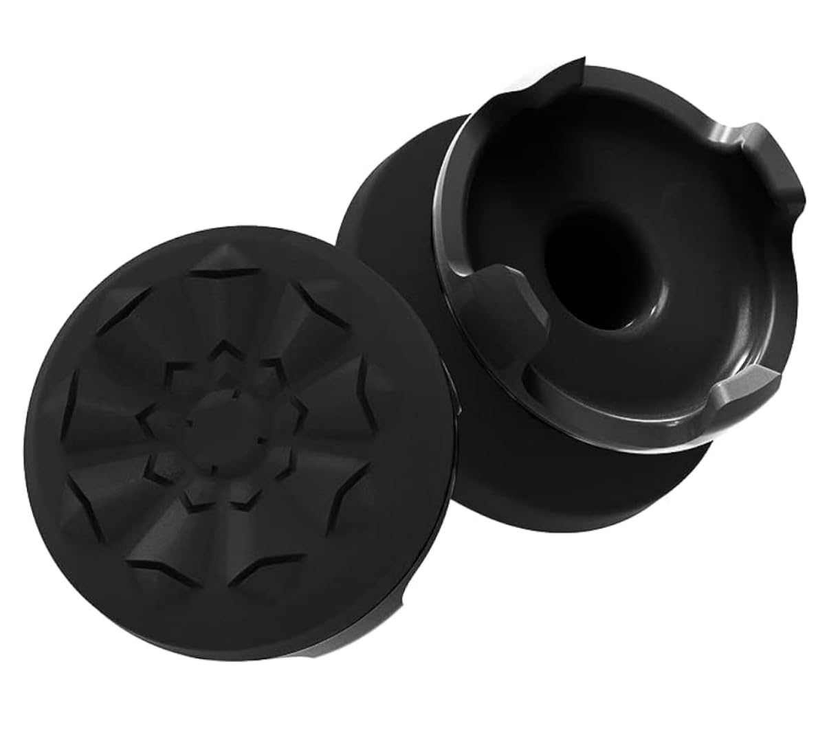 KontrolFreek FPS Freek Galaxy Black for PlayStation 4 (PS4) and PlayStation 5 (PS5) | Performance Thumbsticks | 1 High-Rise, 1 Mid-Rise | Black