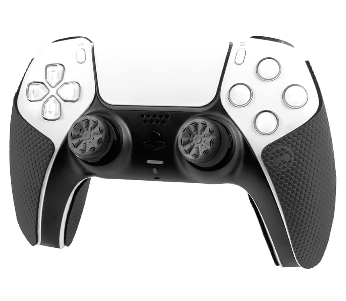 KontrolFreek FPS Freek Galaxy Black for PlayStation 4 (PS4) and PlayStation 5 (PS5) | Performance Thumbsticks | 1 High-Rise, 1 Mid-Rise | Black