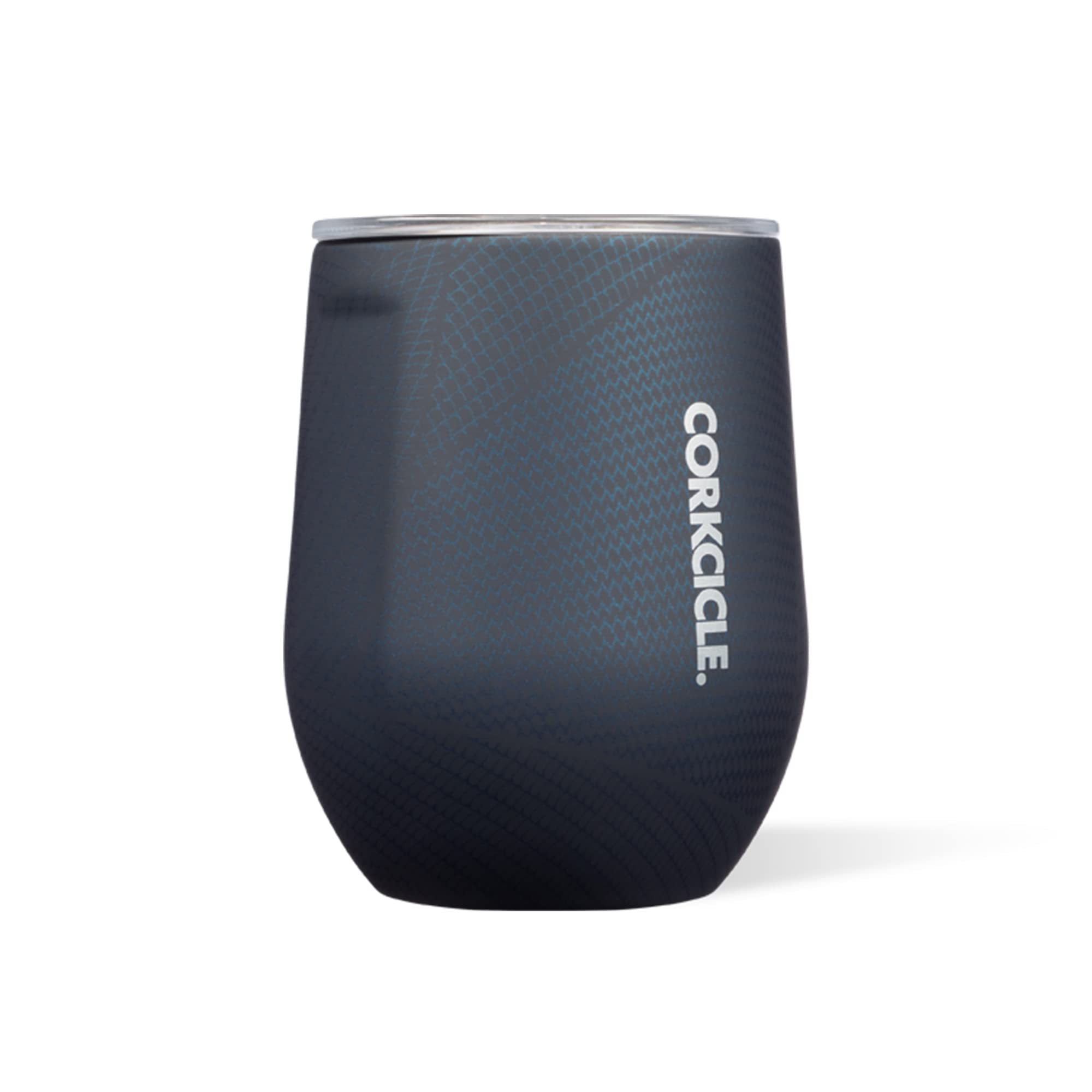 Corkcicle Marvel Captain America 12 oz Triple-Insulated Stemless Insulated Reusable Cup with Lid and Silicone Bottom, Keep Beverages Cold for 25 hours and hot for 12 hours,