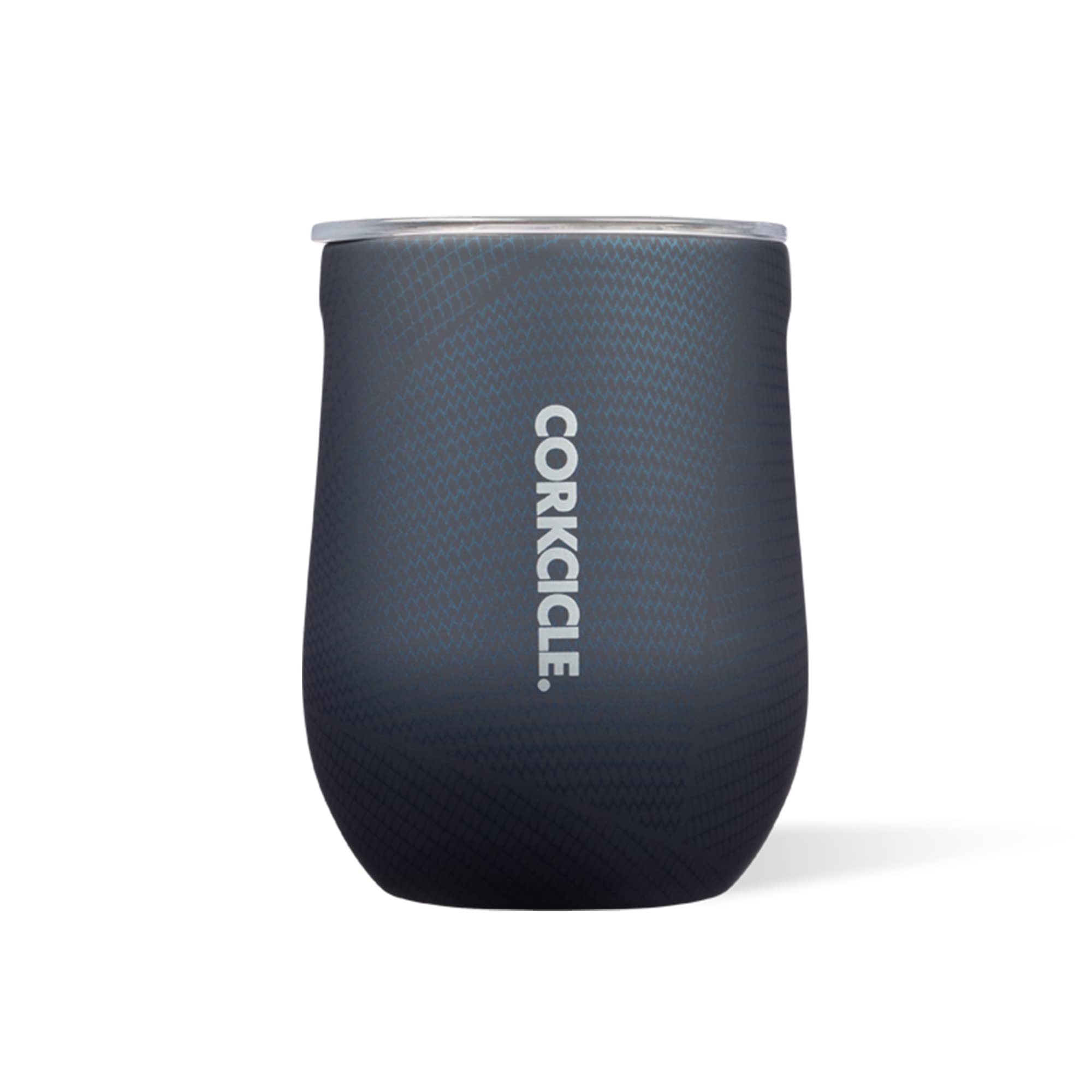 Corkcicle Marvel Captain America 12 oz Triple-Insulated Stemless Insulated Reusable Cup with Lid and Silicone Bottom, Keep Beverages Cold for 25 hours and hot for 12 hours,