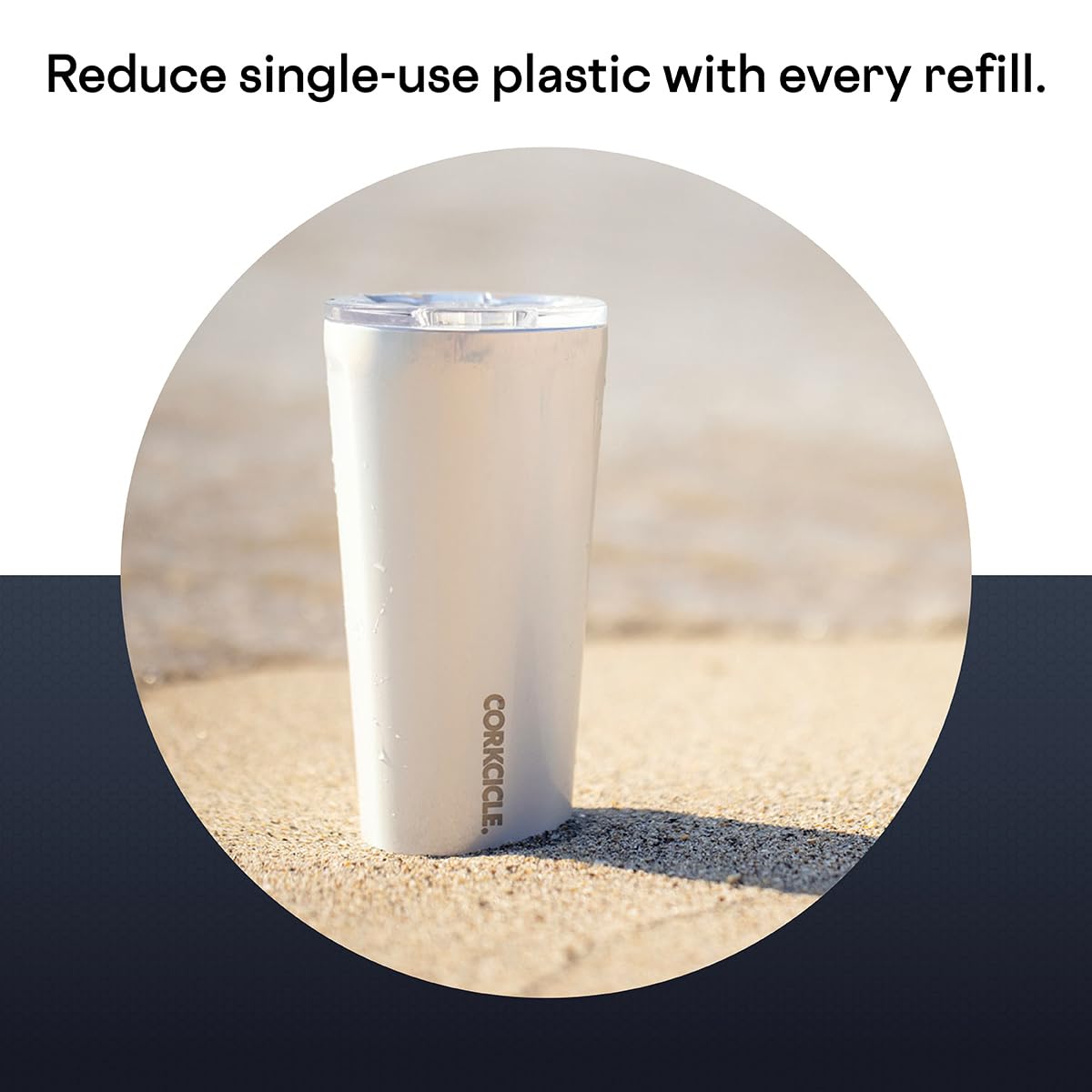 Corkcicle Marvel 24 Ounce Triple Insulated Stainless Steel Travel Cup Tumbler with Lid and Silicone Bottom for Hot and Cold Drinks, Captain America