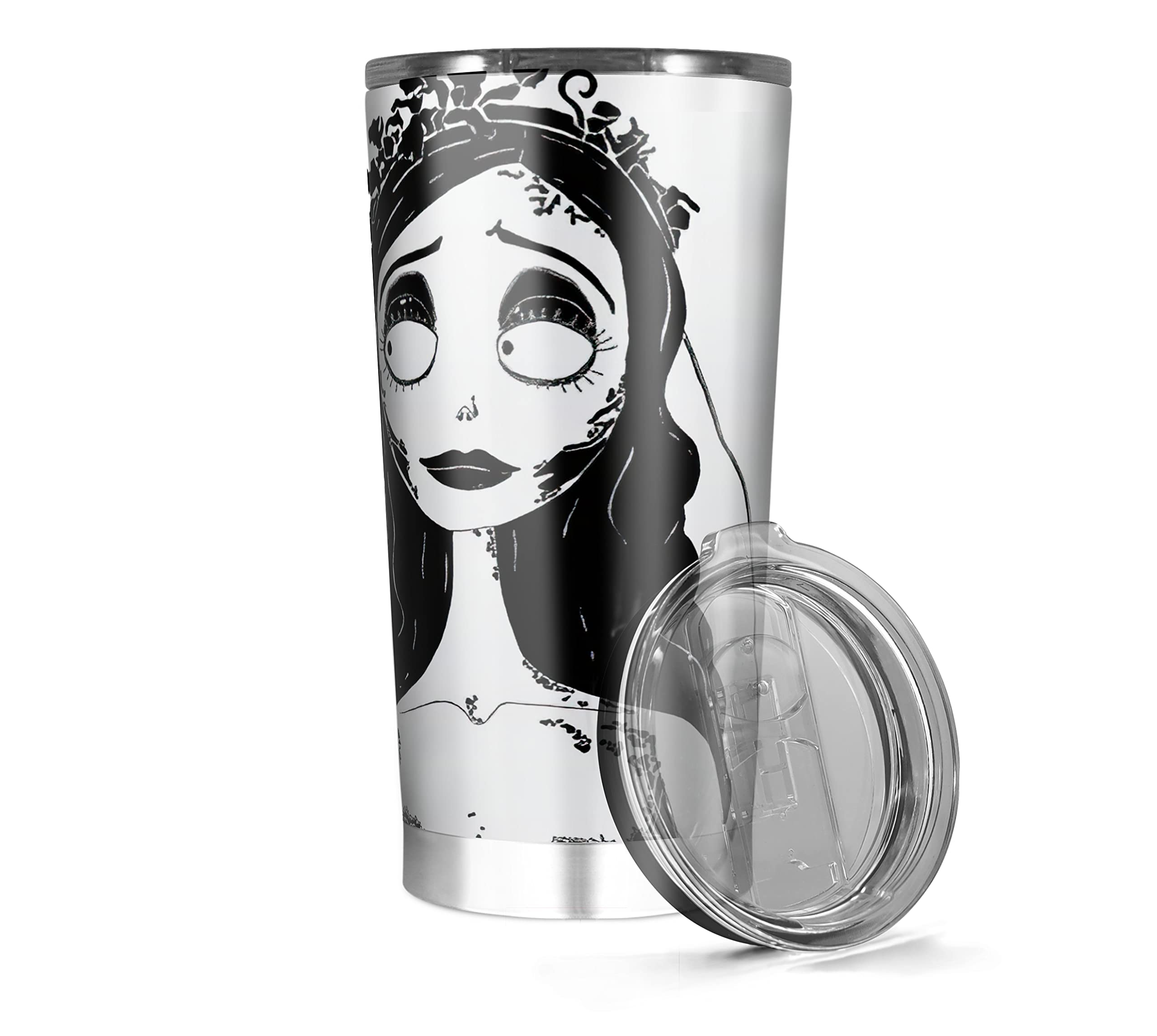 Insulated Tumbler Stainless Steel 20oz 30 Oz Corpse Wine Bride Cold Emily Tea Coffee Hot Iced Funny Travel Cups Mugs For Men Women