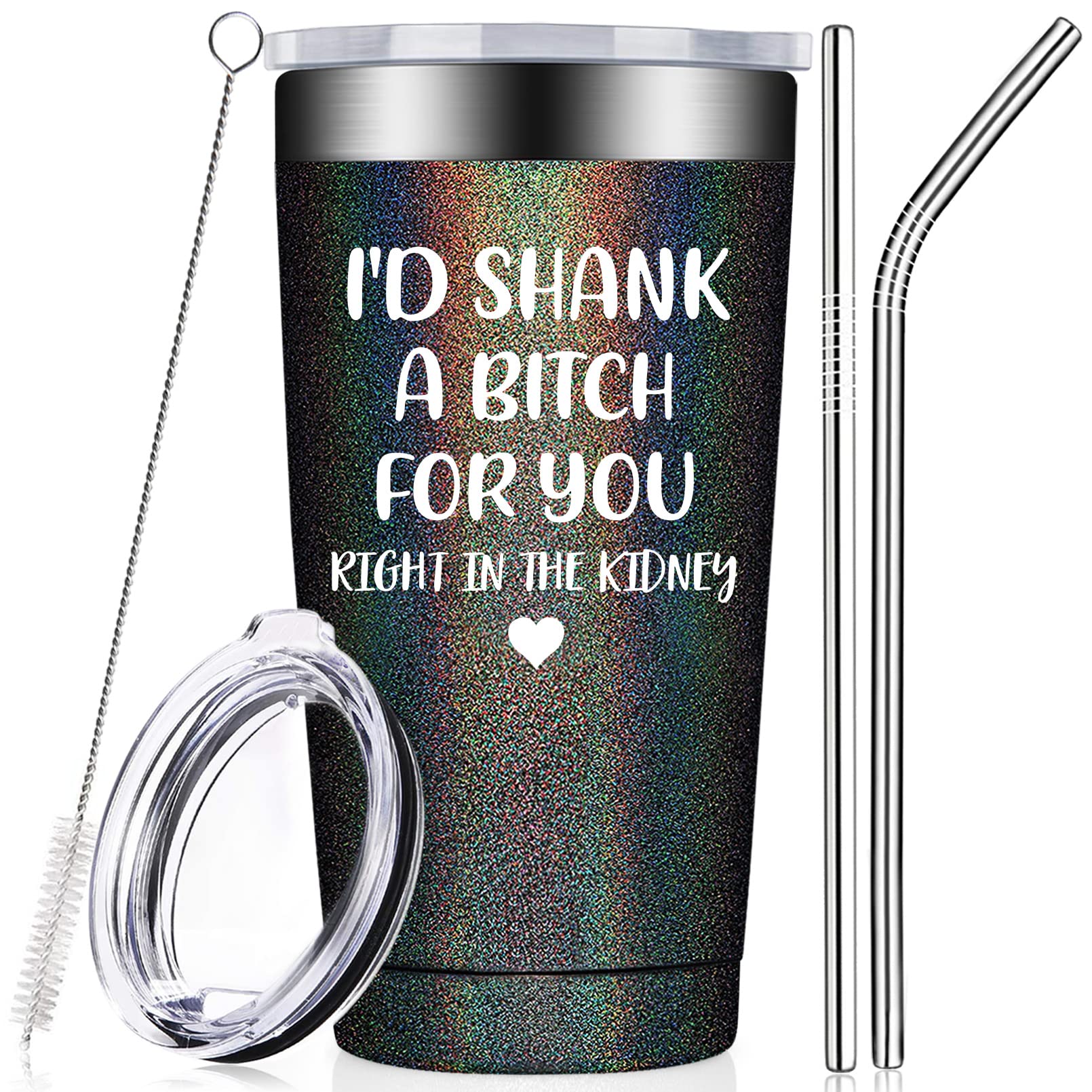 BIRGILT Best Friend Birthday Gifts for Women - Funny Christmas Friendship Gifts for Coworker, Sister, Bestie - 20oz Tumbler Cup