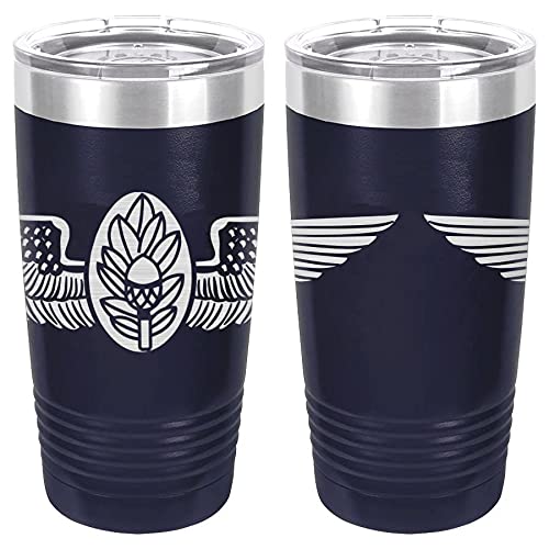 USAMM Navy Naval Flight Surgeon Badge Laser Engraved 20oz Tumbler (Navy)